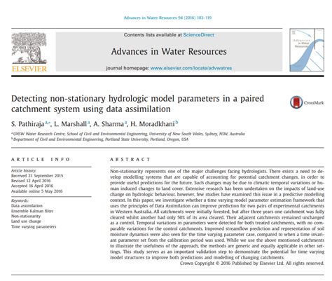 Hydrologic Data Assimilation Dr Moradkhani