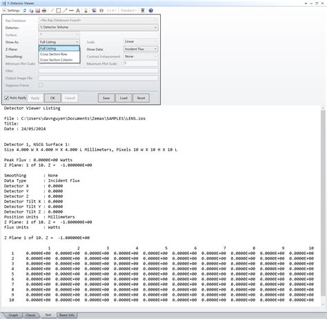 Export Volume Detector Data Zemax Zemax Community