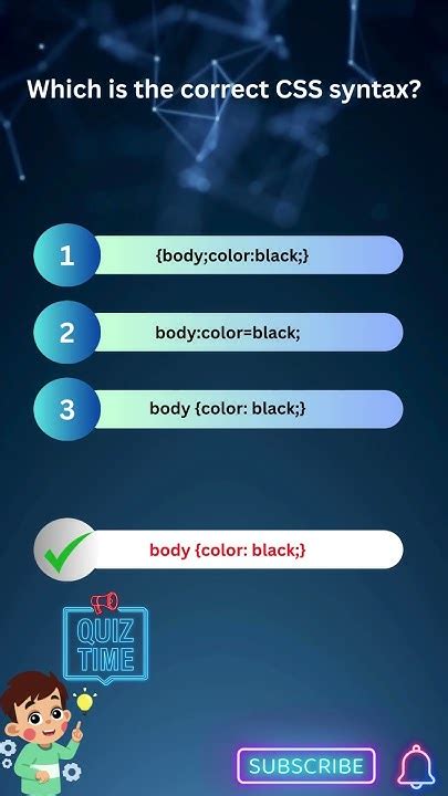 Correct Css Syntax Css Youtube