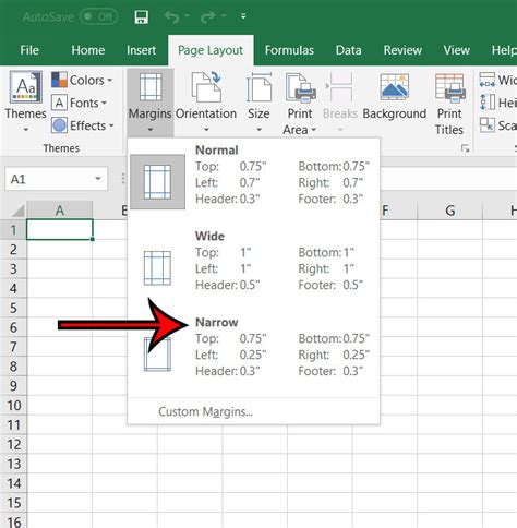 how to use narrow margins in excel for office 365 support your tech