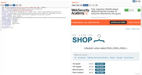 BurpSuit官方实验室之SQL注入 burpsuite sql注入 CSDN博客
