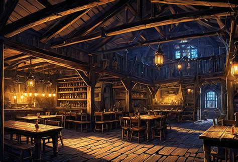 Ultra Detailed Anime Tavern Official Art Stable Diffusion Online