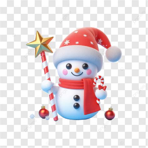 귀여운 눈사람 캐릭터 메리 크리스마스 3d 렌더링 눈사람 크리스마스 메리 크리스마스 Png 일러스트 및 이미지 에 대한 무료 다운로드 Pngtree