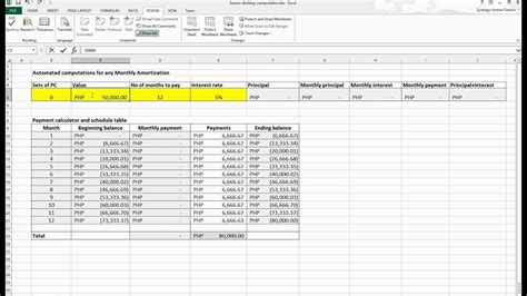 How To Do An Amortization Schedule In Excel Vsaster
