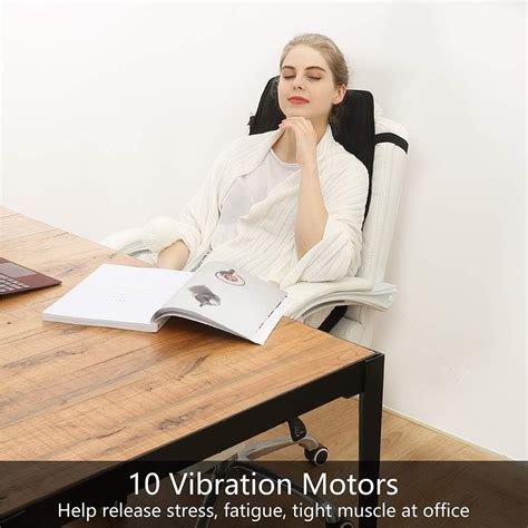 Car Vibration Back Massager With Heat Cushion Covers Dearmotor