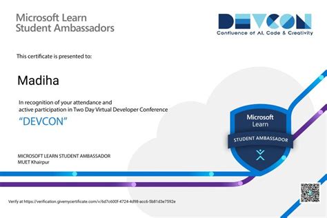 madiha sehar on linkedin devcon mlsa devcon mlsa techtrends