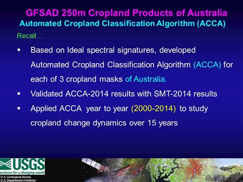 U S Geological Survey U S Department Of Interior Gfsad30m Global Cropland Extent Products Of