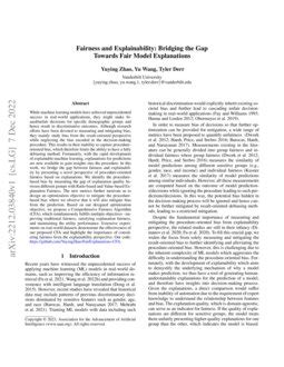 Fairness And Explainability Bridging The Gap Towards Fair Model