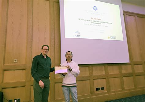 Ie Team Won The Best Paper Award At The 16th Acm Conference On Security And Privacy In Wireless