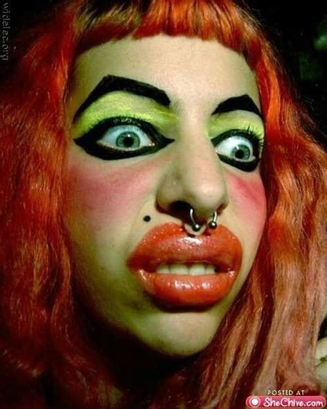 Caked On Makeup Double Eyebrows Beauty Fail Makeup Shotgun
