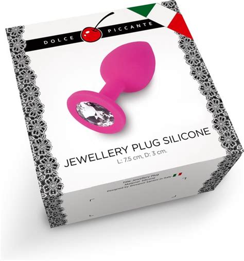 Dolce Piccante Jewellery Silicone Small Anal Toys Buttplugs Roze Bol