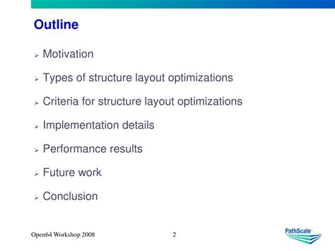Ppt Structure Layout Optimizations In The Open64 Compiler Design Implementation And