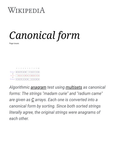 Canonical Form Pdf Matrix Mathematics Mathematical Concepts