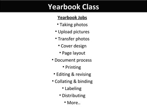 Yearbook Class Ppt