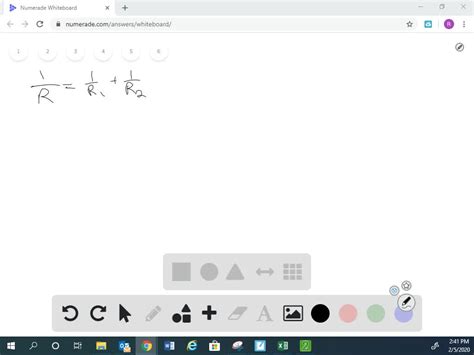 Solved The Total Electrical Resistance R Of Two Resistors Connected In Parallel With Resistances