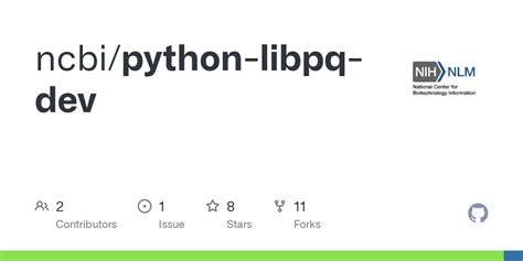 Github Ncbipython Libpq Dev