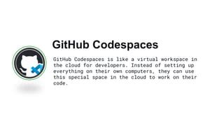 JavaScript Portfolio Site With GitHub Codespaces PPT