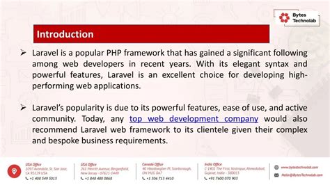 Ppt Why Choose Laravel Framework To Develop High Performing Web Apps