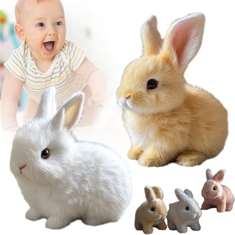 Bunby My Realistic Bunny Vitality Bliss Bunny Vitality Bliss Stuffed Bunny With Sounds And