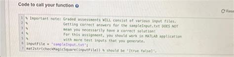 Solved Using Matlab Code I Keep Getting Error Shown In Last Chegg