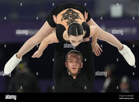 Lia Pereira Top And Trennt Michaud Of Canada Perform During The Pairs