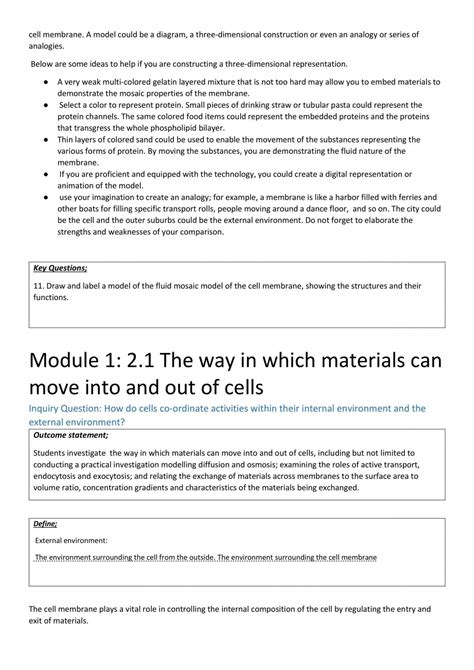 Biology Module 1 Notes Biology Year 11 Hsc Thinkswap