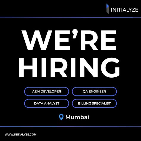 Initialyze On Linkedin Hiring Aemdeveloper Qaengineer Dataanalyst