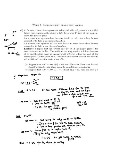 Problem Set Solutions Merged Week 2 Problem Sheet Single Step