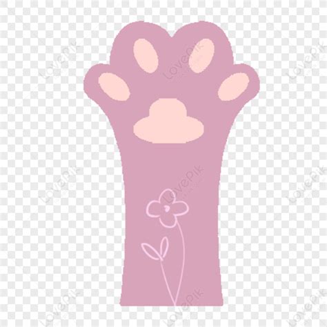 꽃 일러스트 패턴 핑크 고양이 발소녀쾌활한 Png 일러스트 무료 다운로드 Lovepik