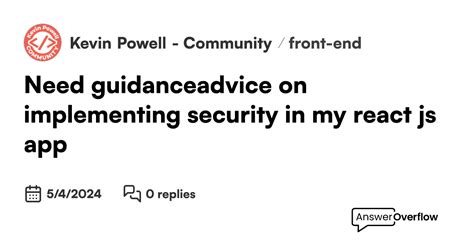 Need Guidanceadvice On Implementing Security In My React Js App
