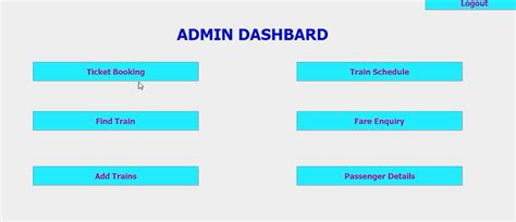 Railway Reservation System In Java And Mysql