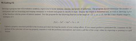 Solved Develop A Program That Will Evaluate A Symbolic Chegg