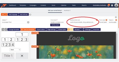 Pre Header Texts Incomaker