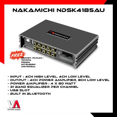 Jual DSP Nakamichi NDSK4185AU 8CH Processor 4CH Power Ampli Bluetooth ...