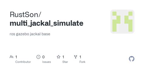 Github Rustsonmultijackalsimulate Ros Gazebo Jackal Base