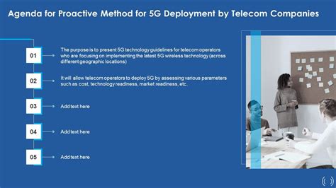 Agenda For Proactive Method For 5g Deployment By Telecom Companies Elements Pdf