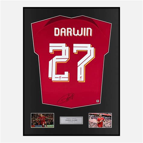 Framed Darwin Nunez Signed Liverpool Shirt Classic