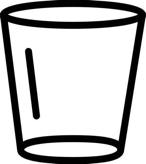 Empty Glass Clipart Black And White Clip Art Library 3772548