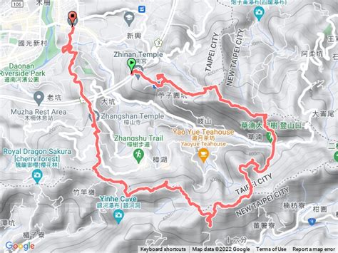猴山岳前峰 猴山岳 貓空圓山東北峰 貓空圓山 貓空尖山 三玄宮山 鵝角格山東峰 鵝角格山 樟湖山 健行筆記