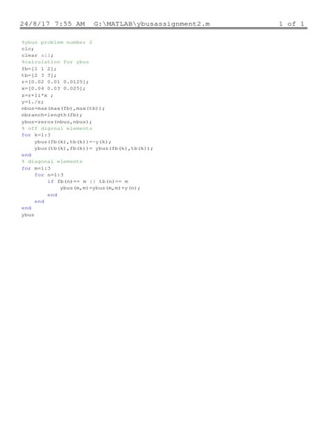 Program For Ybus Pdf