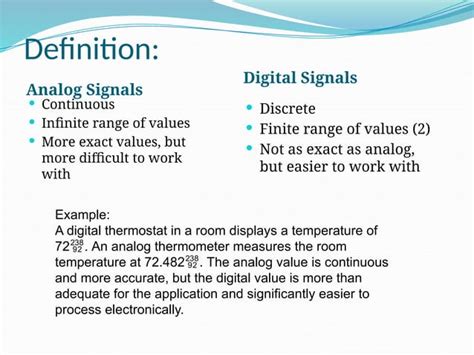 Data Communication Analog And Digital Signals Pptx Free Download