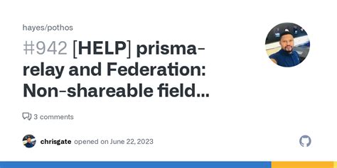 Help Prisma Relay And Federation Non Shareable Field Errors · Issue