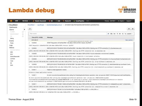 Continuous Delivery Using Aws Codepipeline Aws Lambda And Aws Elasticbeanstalk Pptx Cloud