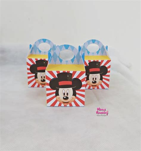 Kit Caixas Circo Do Mickey 40 Itens Elo7 Produtos Especiais