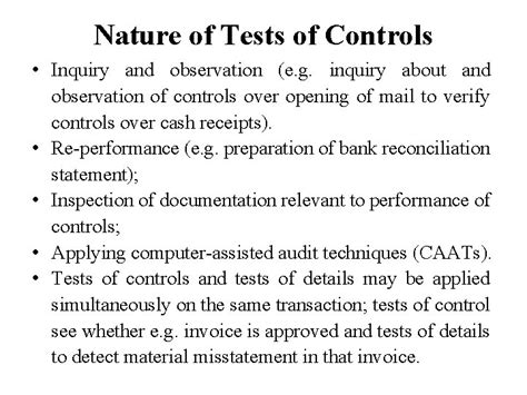 AUDIT TESTS Audit Evidence Through Audit Procedures Auditor