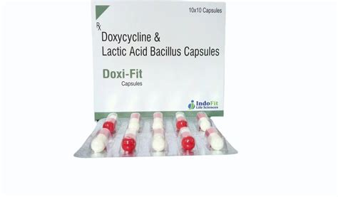 Doxycycline Lactic Acid Bacillus Capsules At Box Doxycycline And Lactic Acid Bacillus