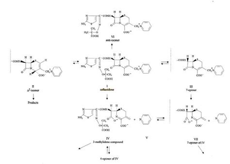 Structure Of Ceftazidime And Its Main Impurities And Degradation Products Download Scientific