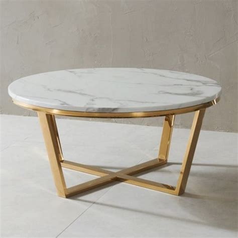 블리스데코 엘린 대리석 원형 골드 거실테이블 에누리 가격비교