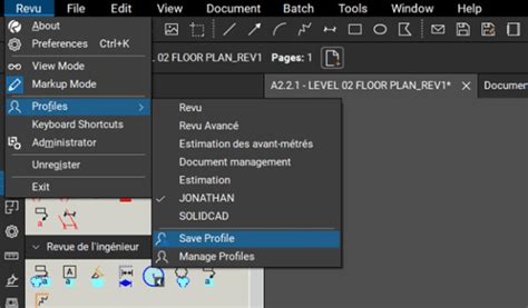 Bluebeam PROFILES SolidCAD Bluebeam PROFILES SolidCAD