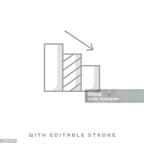 그림자가 있는 수요 개념 라인 아이콘 축소 벡터 일러스트 레이 션은 윤곽선 스타일이며 완벽한 픽셀이며 편집 가능한 획으로 웹 및